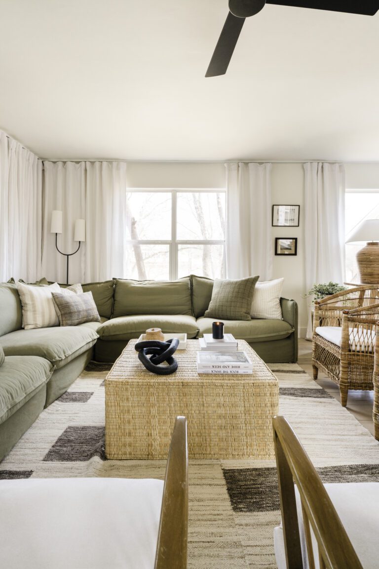 Organic Modern IDCO Lake House Living Room - The Interior Collective